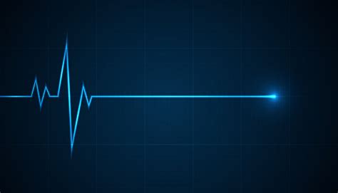 緊急 Ekg 監視青く輝くネオンハートパルス心拍心電図 イラストレーションのベクターアート素材や画像を多数ご用意 イラストレーション