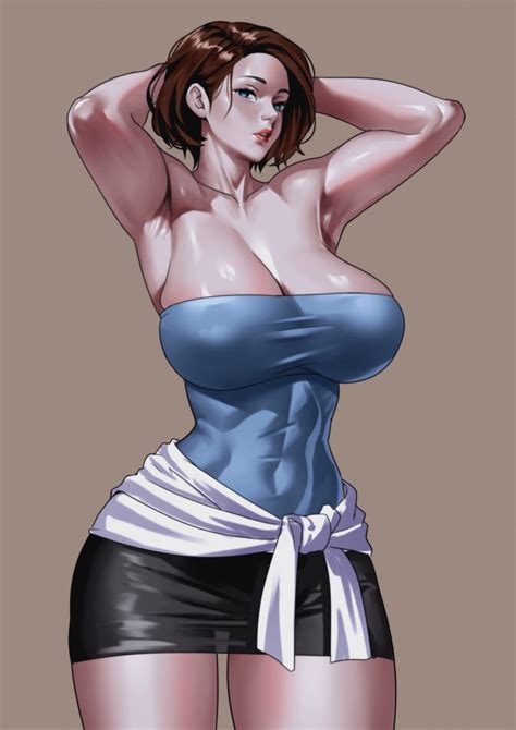 Jill Valentine Resident Evil Drawn By Zinfian Danbooru