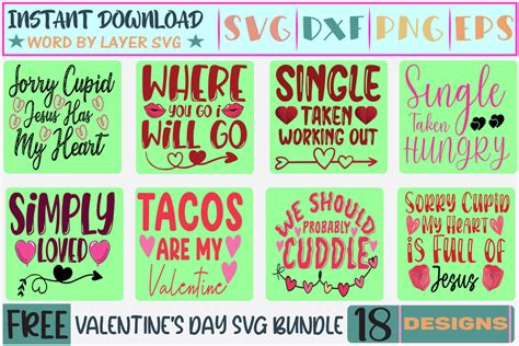 18 Valentines Day Svg Bundle Graphic By Thesvgfactory · Creative Fabrica