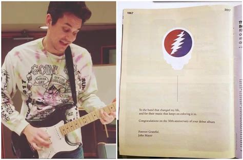John Mayer Took Out A Full Page Ad In Billboard Magazine Thanking The