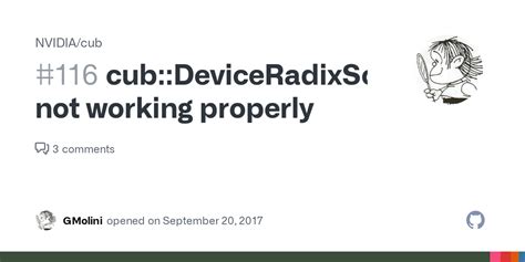 Cub DeviceRadixSort SortPairs Not Working Properly Issue 116