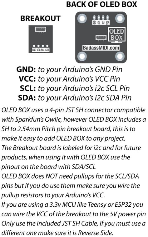 Oled Box 096 Oled Display With Mounting Case For Arduinoteensyesp32