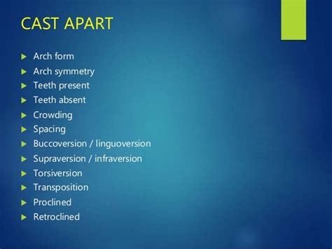 Cast Analysis