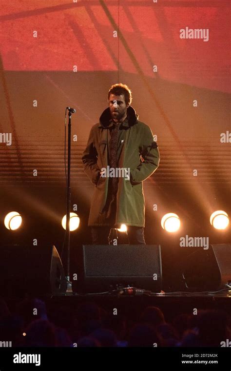 Editorial Use Only Liam Gallagher Performs On Stage At The Brit Awards