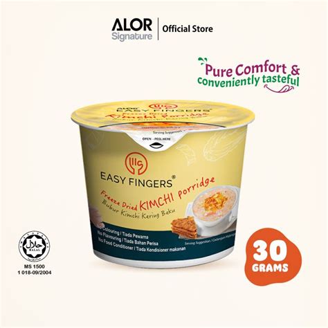 Alor Easy Fingers Freeze Dried Kimchi Porridge 30 Grams Lazada