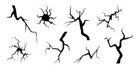 Premium Vector Crack Vector Icon Cracked Ground Earthquake Effect