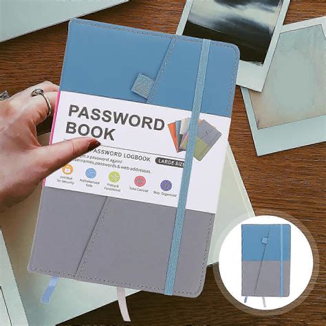 Password Notebook Internet Password Notepad Portable Websites Address Notebook With Alphabetical