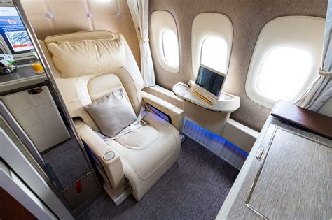 Review Emirates New 777 First Class Dubai Brussels Points From