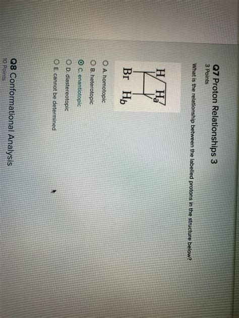 Solved Q Proton Relationships Points What Is The Chegg Com