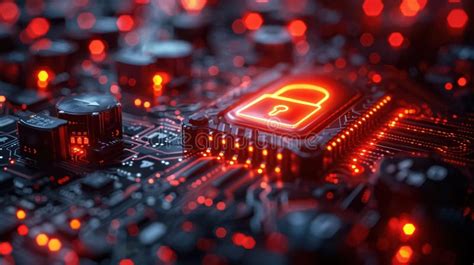 An Abstract Digital Lock Symbolizing A Secure Network System Protecting Personal Information