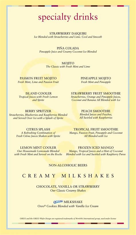 The Cheesecake Factory Menu Menu For The Cheesecake Factory Barsha 1