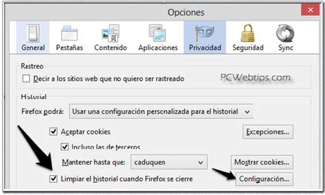 Como Borrar Automaticamente Datos Privados Al Cerrar El Navegador
