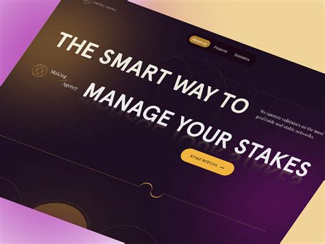Crypto Staking Landing Page On Behance