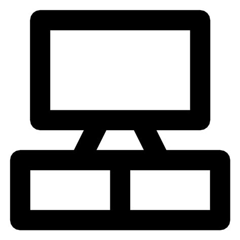 Tv Table Vector SVG Icon SVG Repo