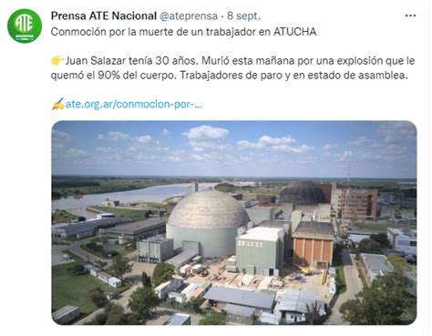 Un trabajador de la central nuclear Atucha murió tras sufrir una descarga eléctrica Infobae