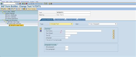 Standard Text In Window SAPCODES