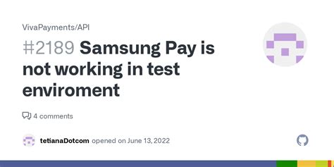 Samsung Pay Is Not Working In Test Enviroment Issue 2189