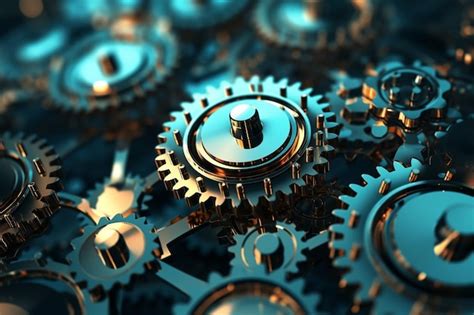 Premium Photo Abstract Graphic Design Of Interconnected Gears