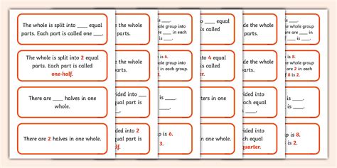 👉 Y1 Fractions Stem Sentences Teacher Made Twinkl