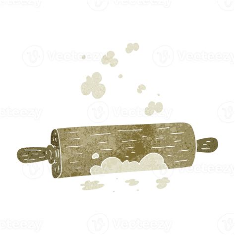 Hand Retro Cartoon Rolling Pin 45053098 Png