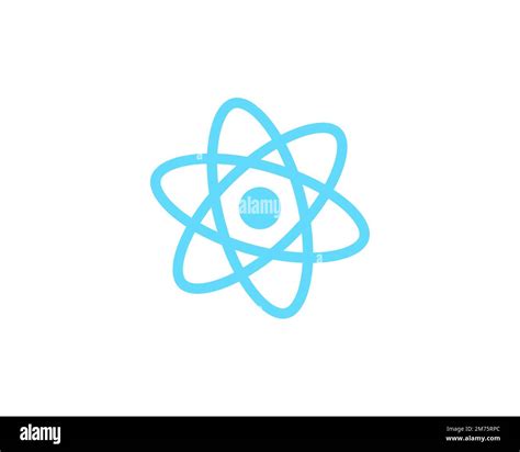 React Web Framework Rotated Logo White Background B Stock Photo Alamy