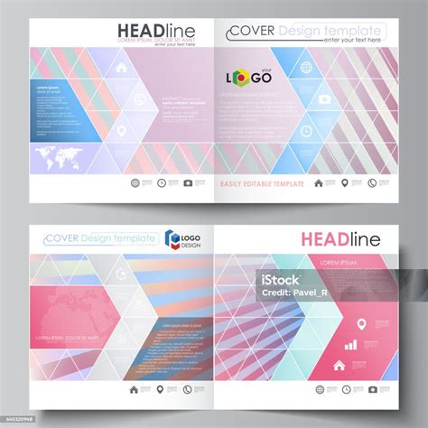 스퀘어 바이 폴드 브로셔 잡지 전단지 소책자를 위한 비즈니스 템플릿 2단 브로슈어에 대한 스톡 벡터 아트 및 기타 이미지 2단 브로슈어 고풍스런 광고 Istock