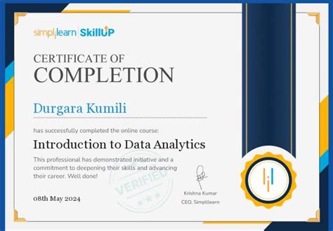 Thank You Skillup By Simplilearn 🙌 Durgarao Kumili