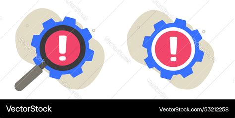 Issue Error Investigation Review Icon Graphic Set Vector Image
