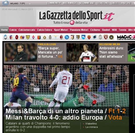 La prensa española delira con Lio Messi y hasta los medios italianos se rinden a sus pies