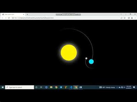 Solar System Sun Earth And Moon Using HTML And CSS YouTube