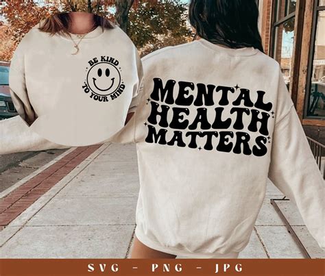 Mental Health Matters SVG PNG Mental Health Awareness Svg Be Kind Svg Positive Svg You