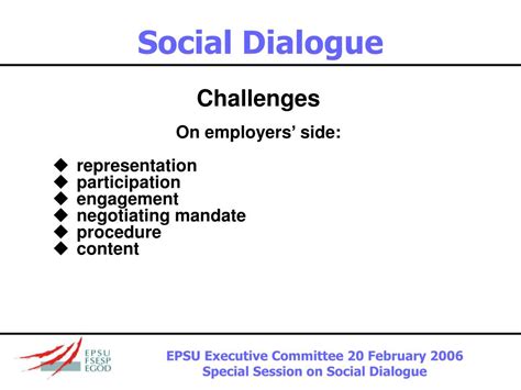 Ppt Social Dialogue Powerpoint Presentation Free Download Id3633113