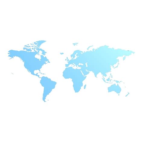Premium Photo Blue World Map