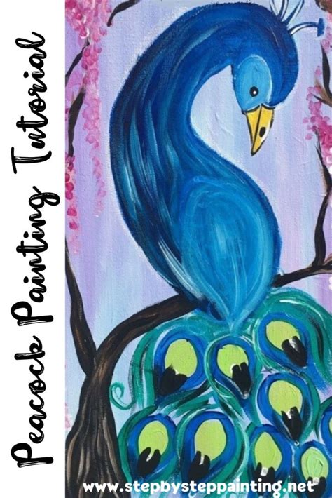 Peacock Painting Step By Step Acrylic Tutorial With Pictures And