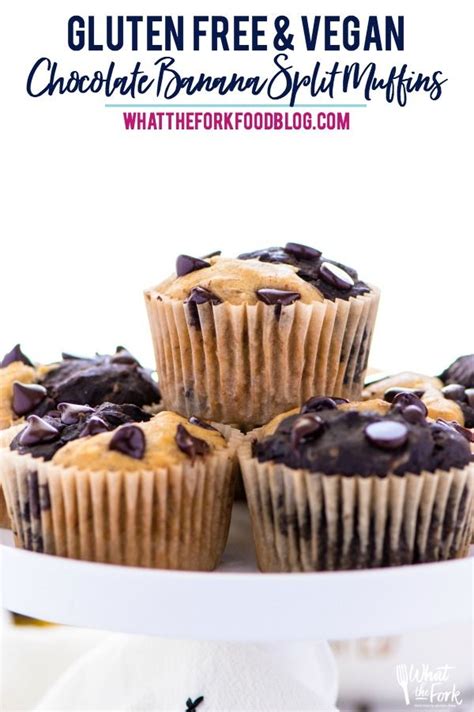 Gluten Free Vegan Banana Split Muffins Are A Great Way To Use Up Old Bananas Especially If Yo
