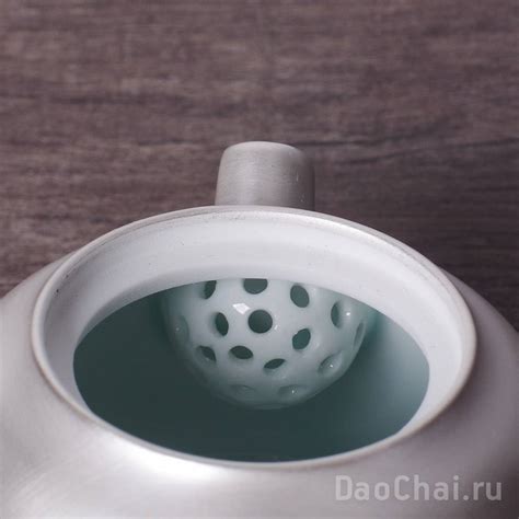 Чайник-эгоист 100мл, фарфор, серебрение (7746)