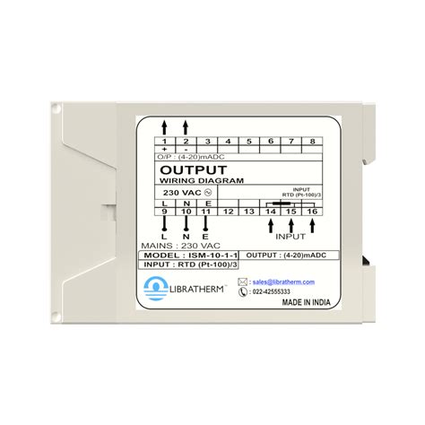 Signal Isolator Temperature To DC Signal ISM T Libratherm Instruments