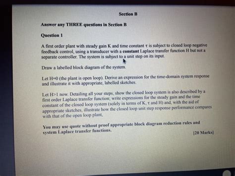 Solved Section B Answer Any Three Questions In Section B