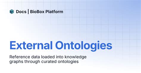 External Ontologies Docs Biobox Platform