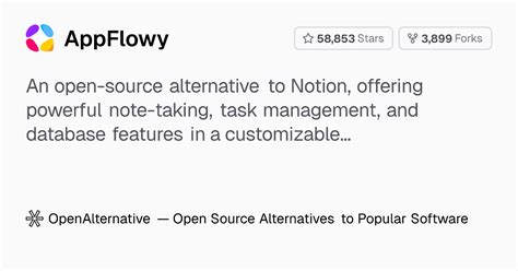Appflowy Open Source Alternative To Notion Monday And Obsidian Openalternative