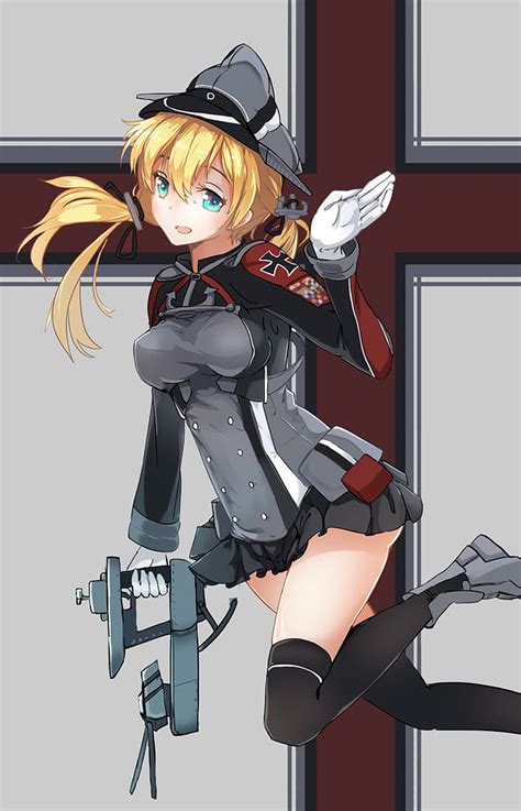 애니메이션 애니메이션 소녀들 Kantai Collection Prinz Eugen Kancolle 돌연변이 금발