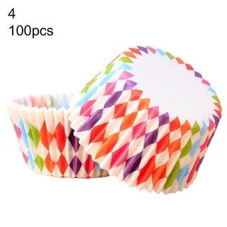 100pcs Diy Cartoon Pattern Muffin Cup Paper Decorating Wrap Cupcake