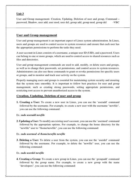 Unit 3 Linux Pdf User Computing Password