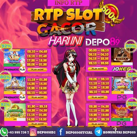 slot paling update dan terjamin gacor dengan jam dan rtp di update