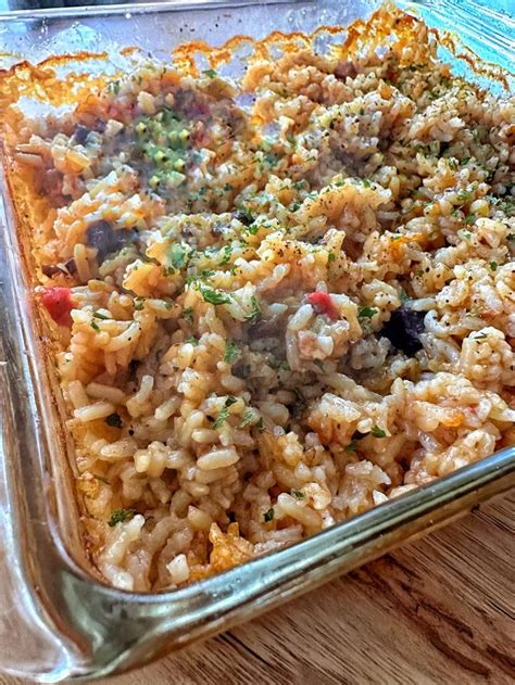 Baked Rice Recipe Easy One Pot Meal