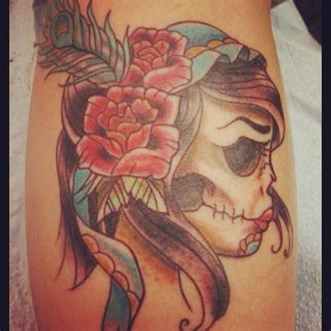 Captivating And Timeless 15 Traditional La Catrina Tattoos