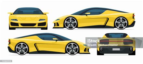 Vetores De Um Conjunto De Maquetes Modernas De Carros Esportivos