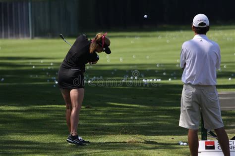 Paula Creamer At Golf Evian Masters 2012 Editorial Photo Image Of