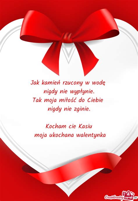 Jak kamień rzucony w wodę Darmowe kartki