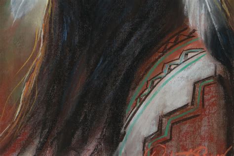 Robert Byrd Portrait Pastel Drawing Ebth